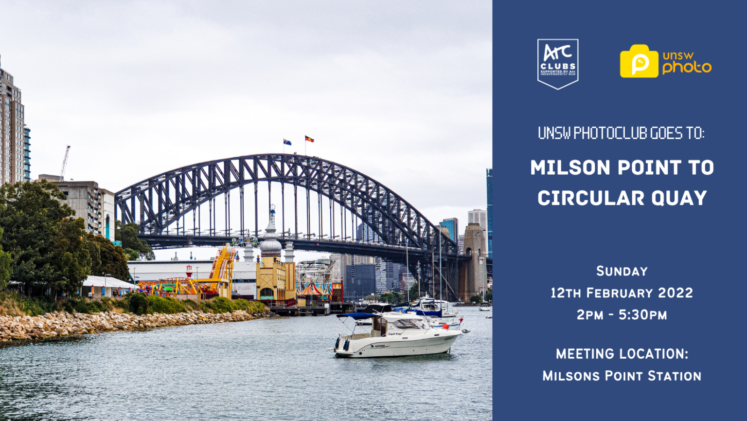 Term 1 O Week Outing: Milson’s Point to Circular Quay – UNSW PhotoSoc